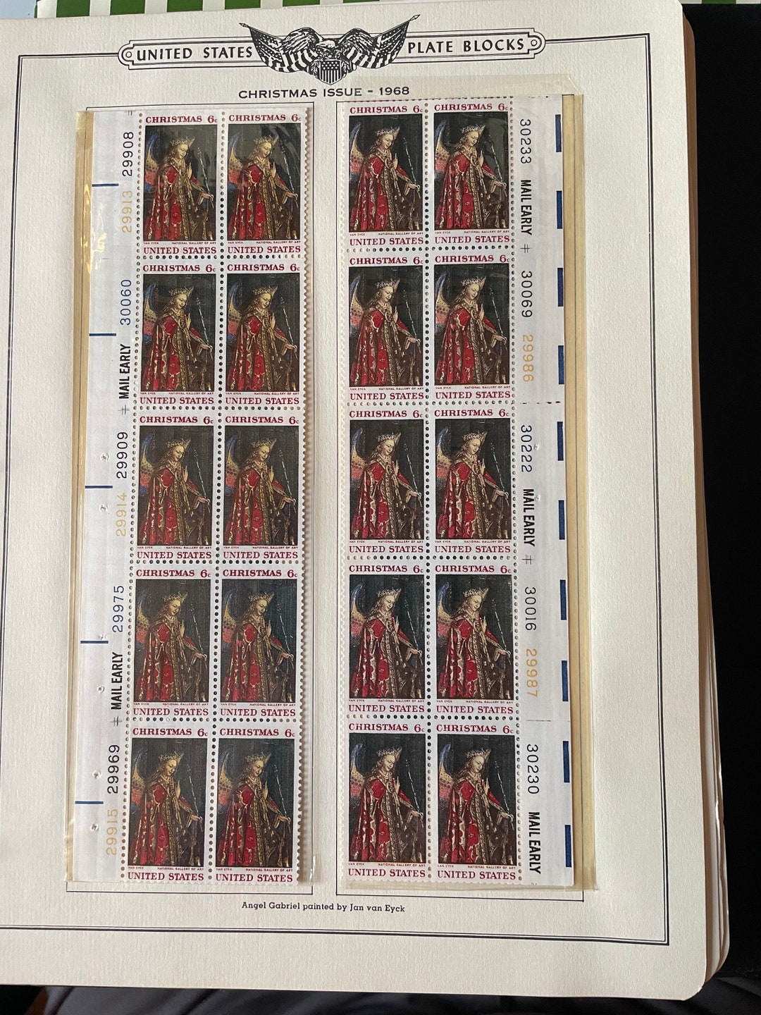 US Plate Blocks From 1951 to 1971 and Some Other Stamps - Etsy