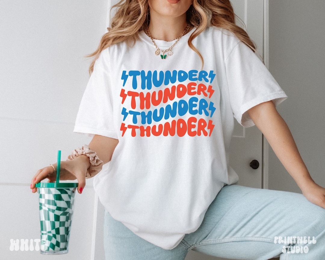 Thunder Comfort Colors Unisex T-shirt for Adults and Teens, School ...