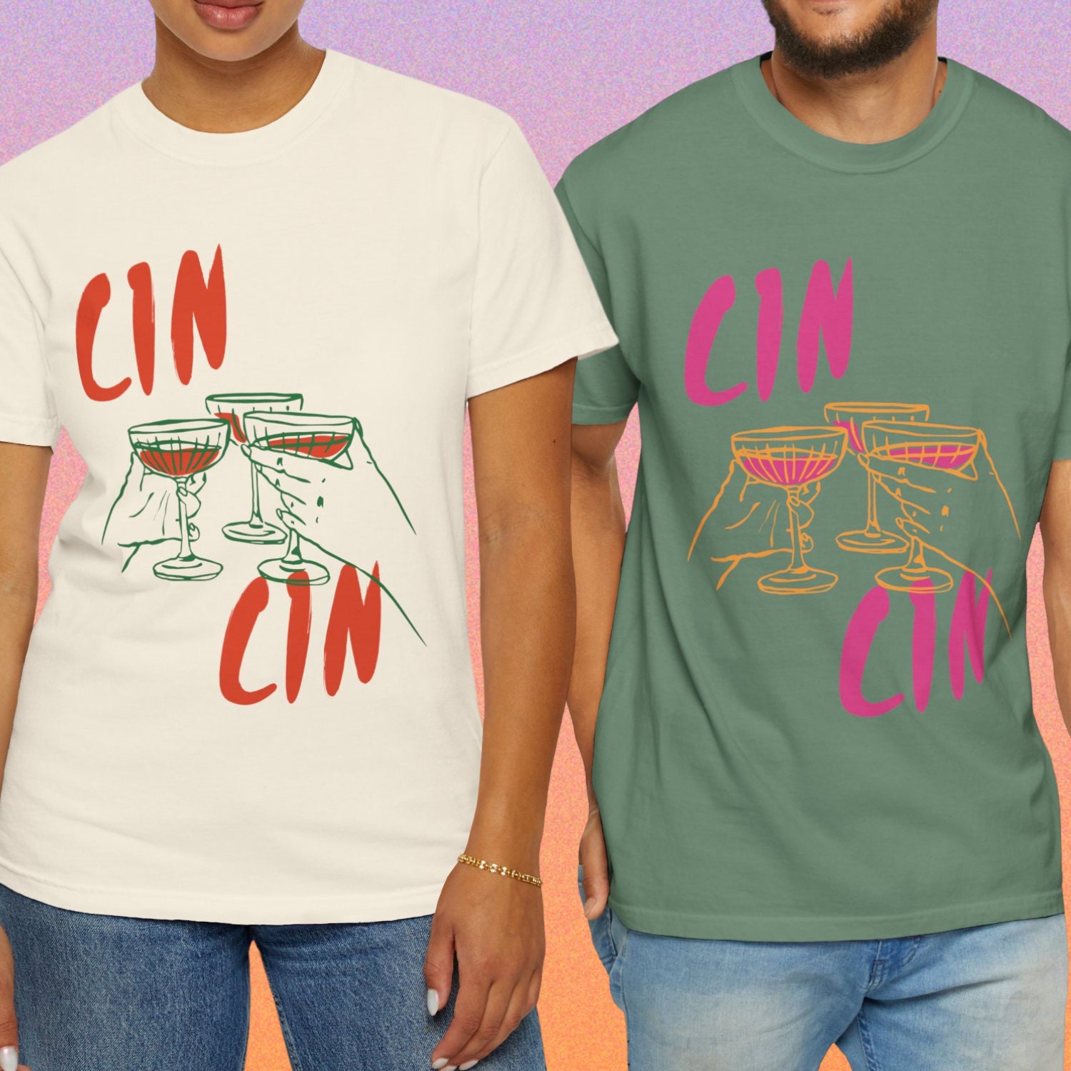 Cin Cin Comfort Colors Unisex T shirt Wine lovers Gift for wine enthusiasts Gift for wine lover Gift for her Gift for him
