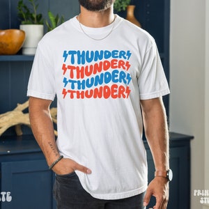 Thunder Comfort Colors Unisex T-shirt for Adults and Teens, School ...