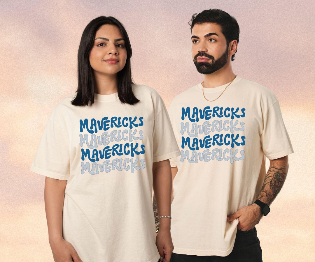 Vintage Funky Dallas Mavericks Inspired NBA T-shirt - Comfort Colors ...