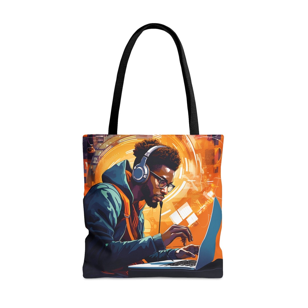 African American Coder Tote Bag Black Coder Tote Im A Programmer Tote Black Coder T