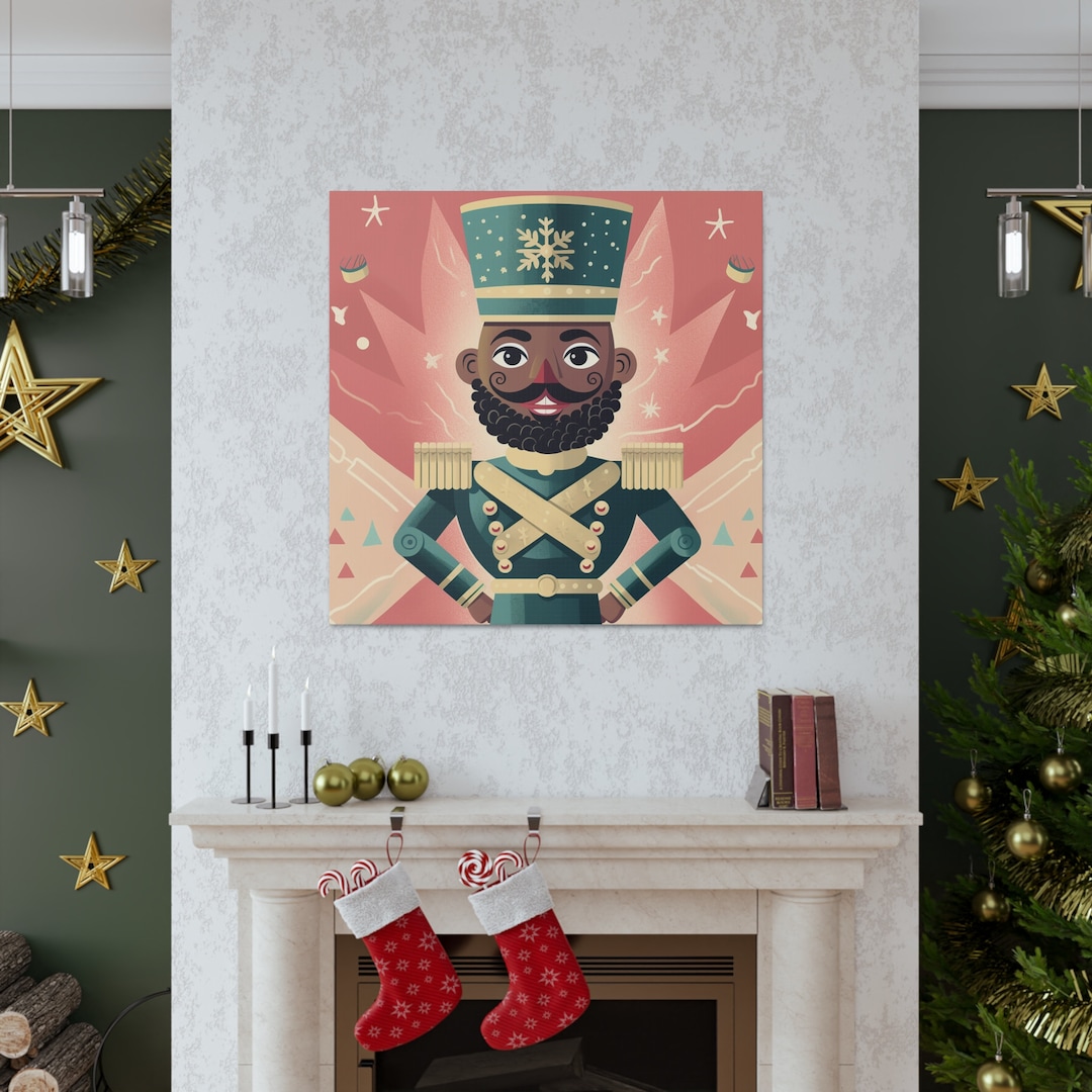 Abstract Black Nutcracker Canvas Gallery Wrap Wall Art | African ...