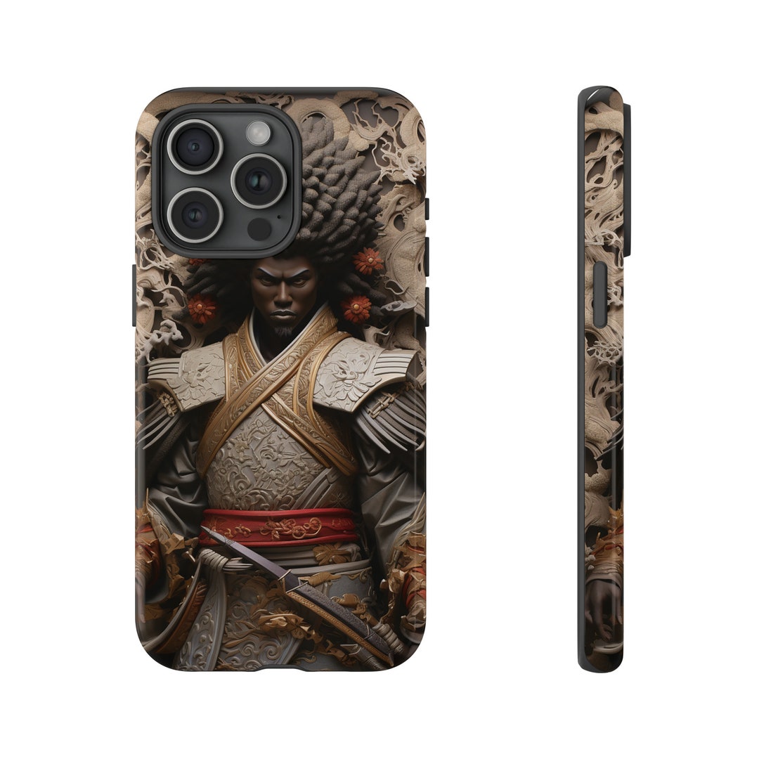 Black Samurai Phone Case, Black Culture, African American Samurai, Afro ...