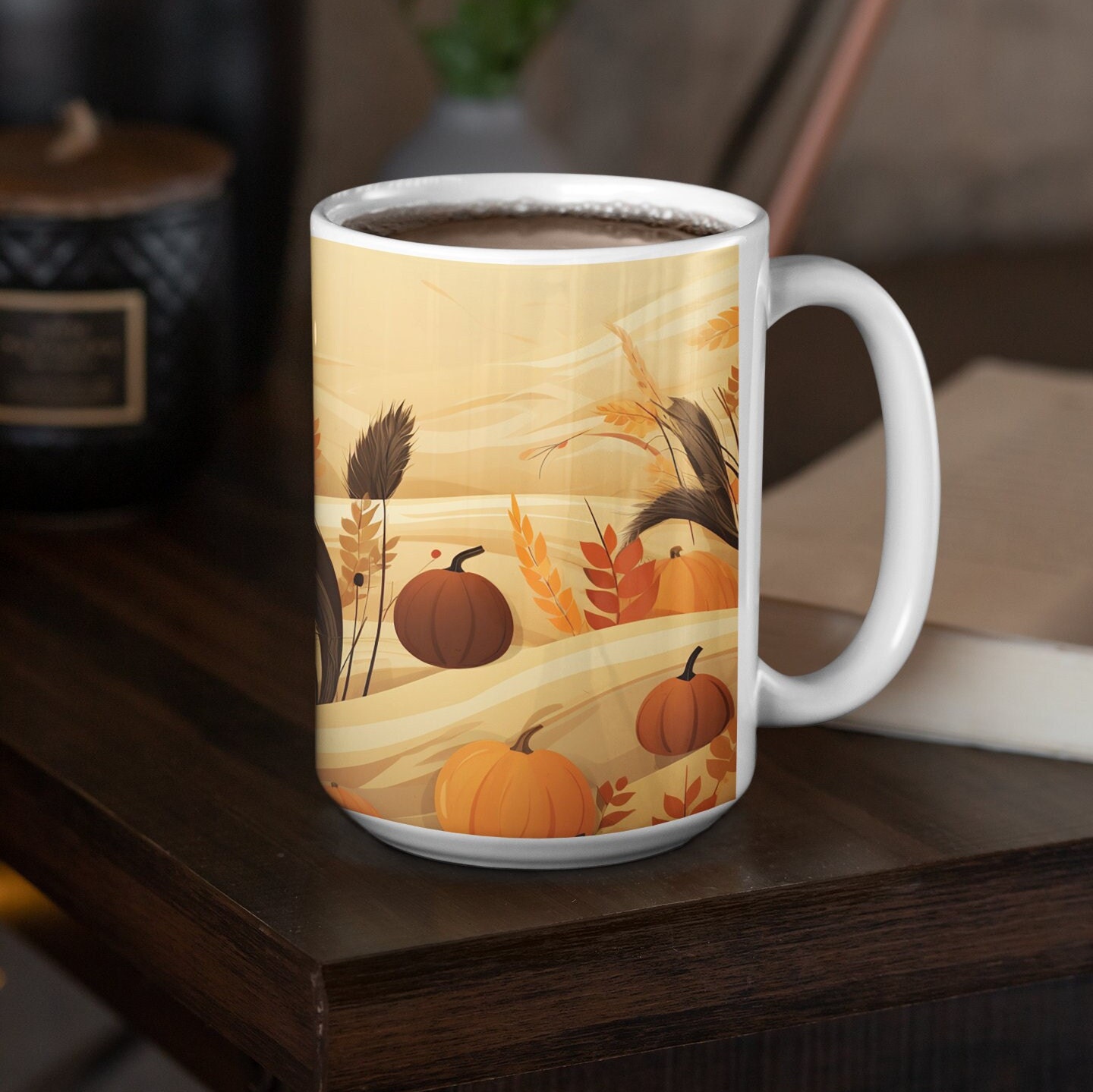Thanksgiving Harvest Mug | Thanksgiving Vibes | Fall Coffee Mug ...