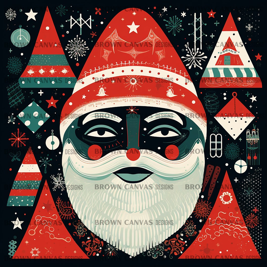 Abstract Santa Png, Santa Claus Png, Christmas Abstract PNG, Christmas ...