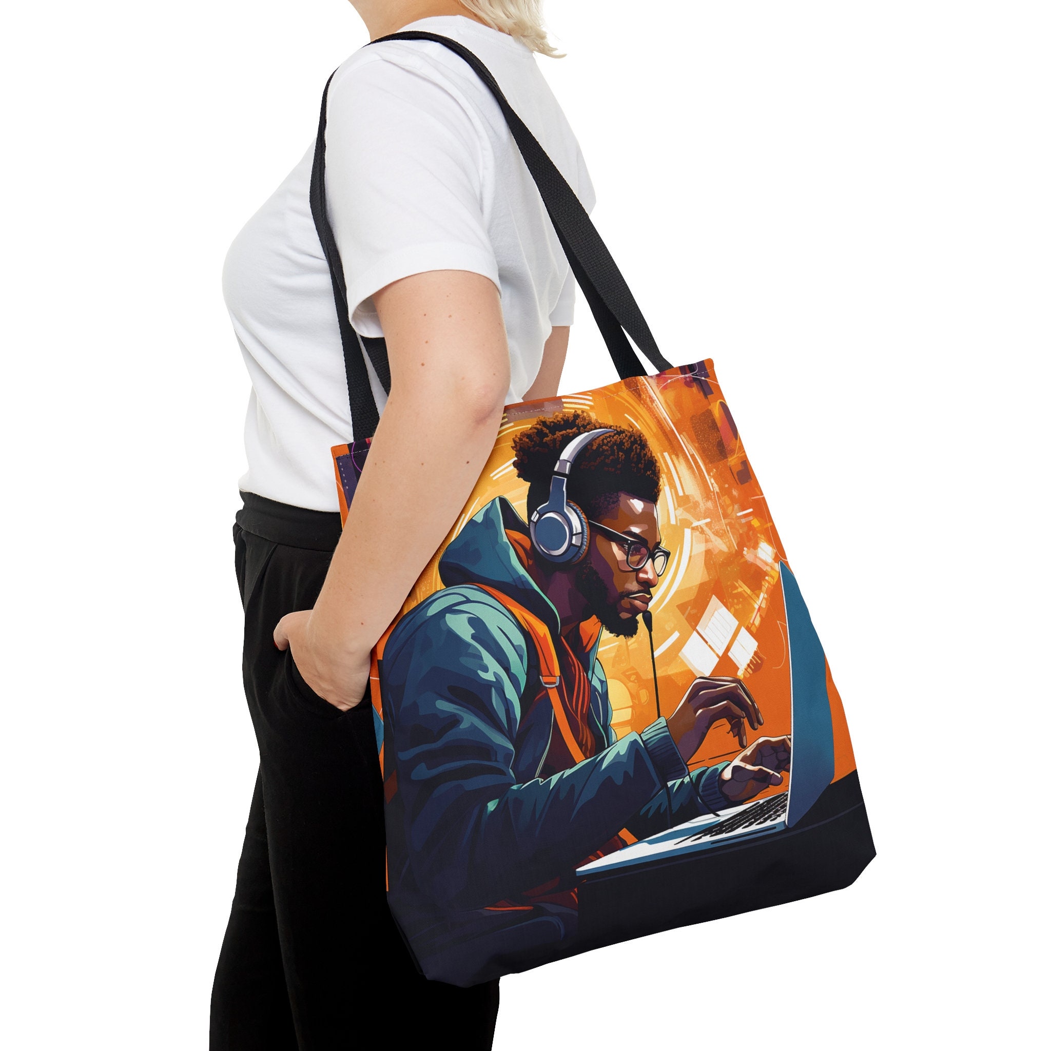 African American Coder Tote Bag Black Coder Tote Im A Programmer Tote Black Coder T