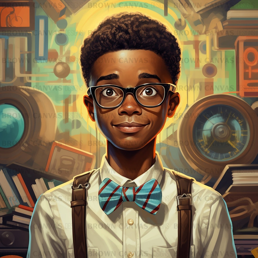 Black Nerd PNG, Black Nerdy PNG, Black and Nerdy, African American Nerd, African American Nerdy ...