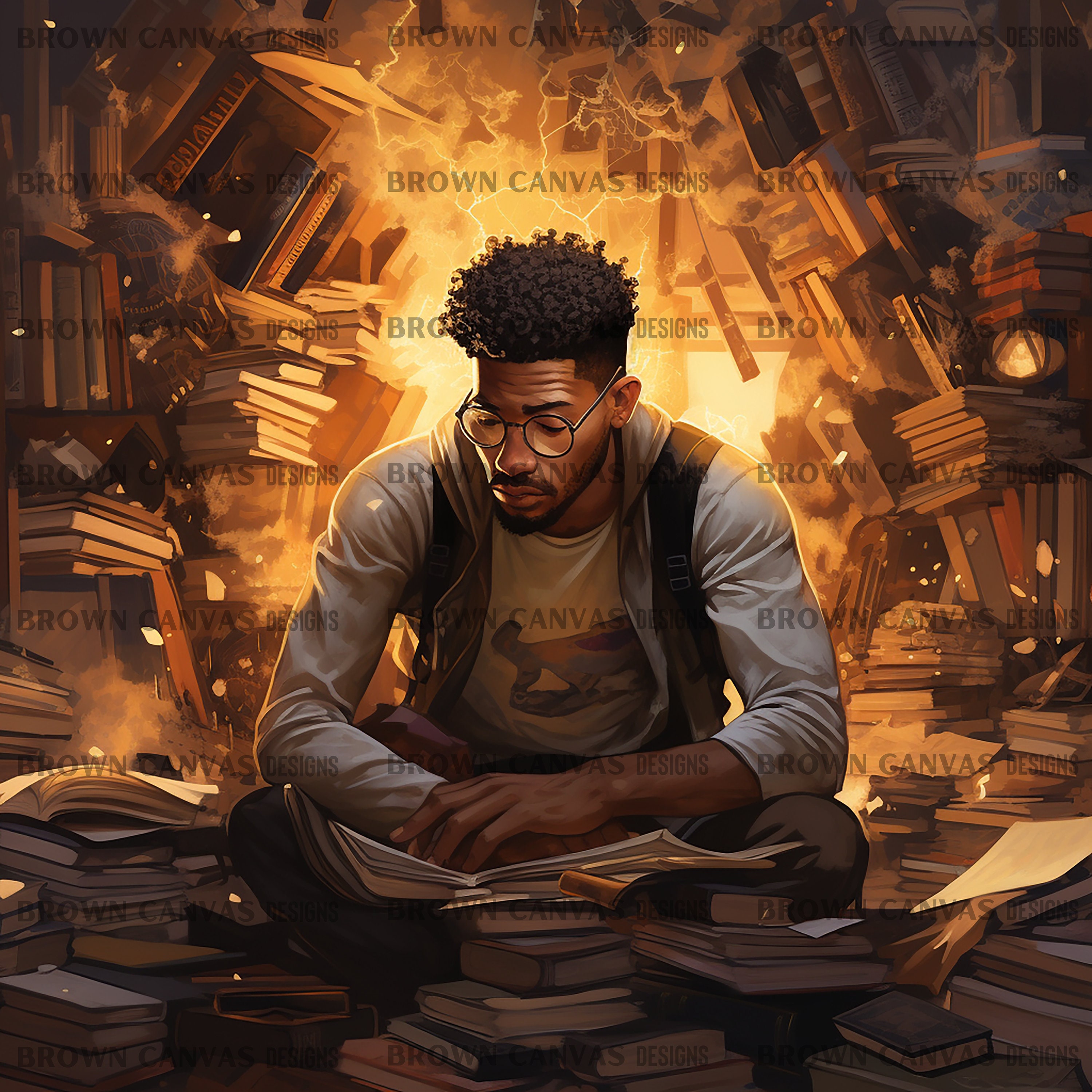 Black College Student PNG, Black Student Clipart, Black Scholar Png ...