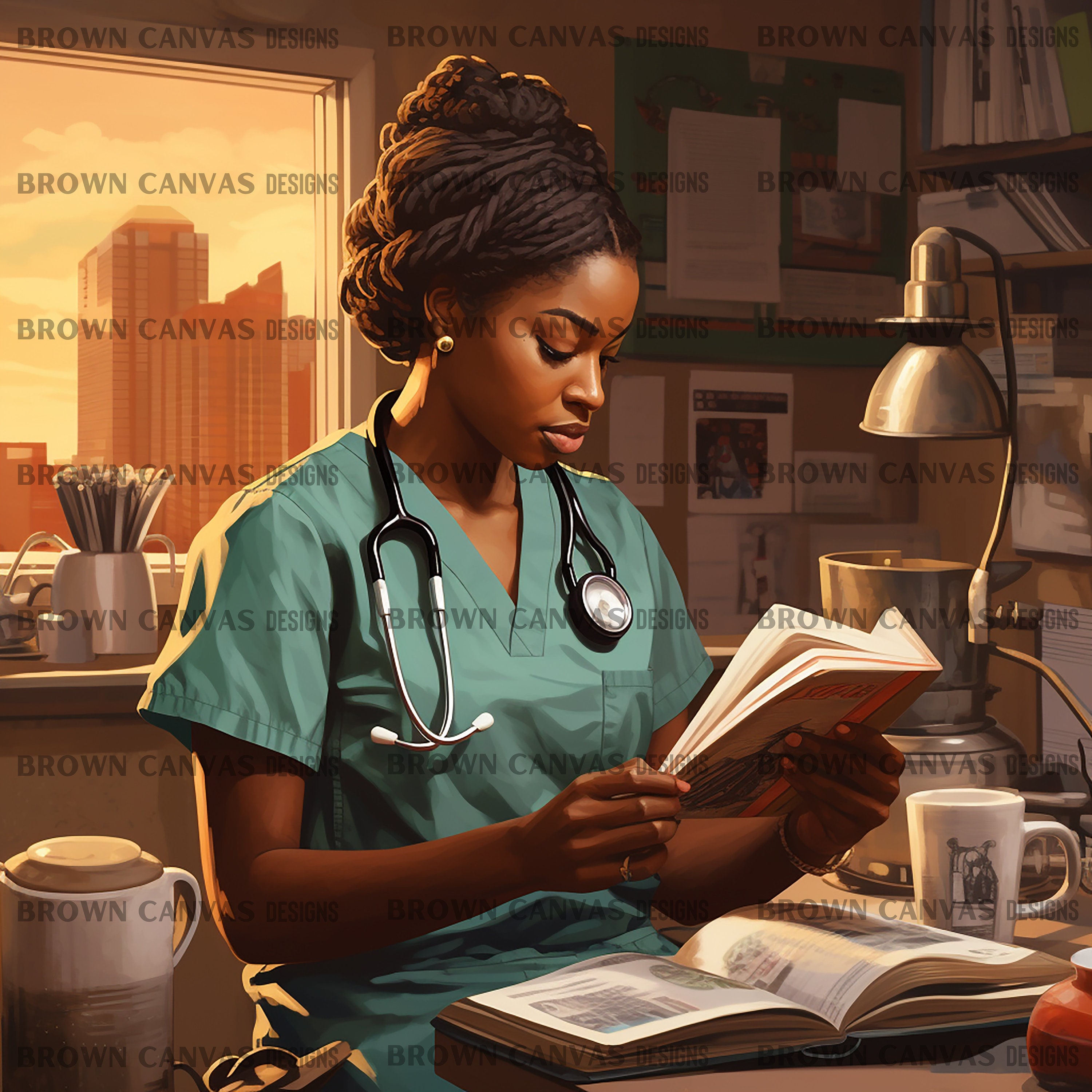 Black Nurse PNG, Black Nurse Life, Scrub Life, African American Nurse ...