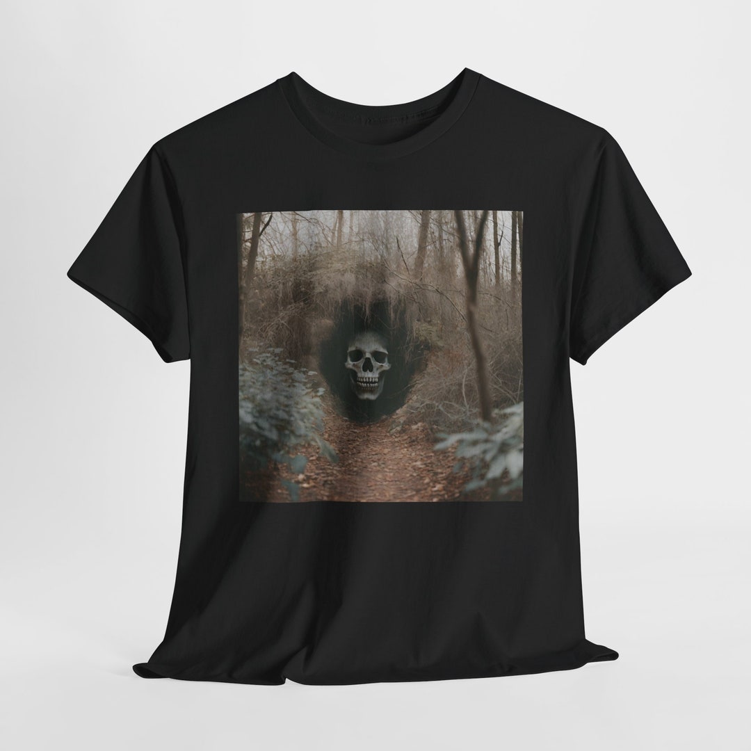 Skull Cave T-shirt Weirdcore Horror Aesthetic Creepy Spookyvibes Gothic ...