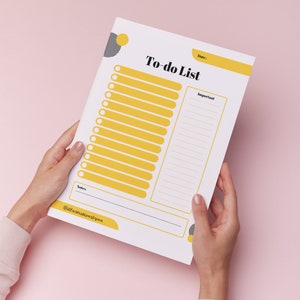 To-do List Available in 6 Colors Plan Your Day Daily Planner Stay ...