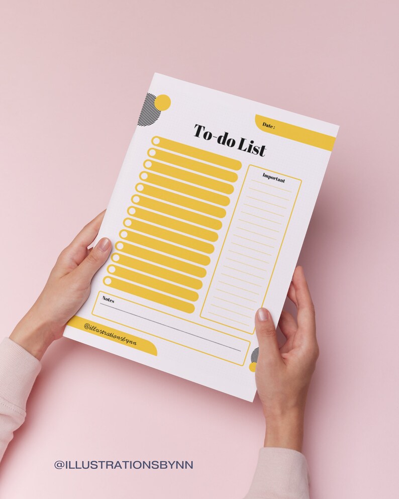 To-do List Available in 6 Colors Plan Your Day Daily Planner Stay ...