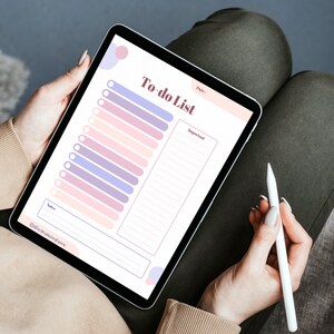 To-do List Available in 6 Colors Plan Your Day Daily Planner Stay ...