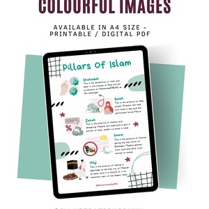 Pillars of Islam Poster Islamic Poster Poster for Muslim Kids ...