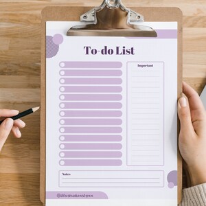 To-do List Available in 6 Colors Plan Your Day Daily Planner Stay ...