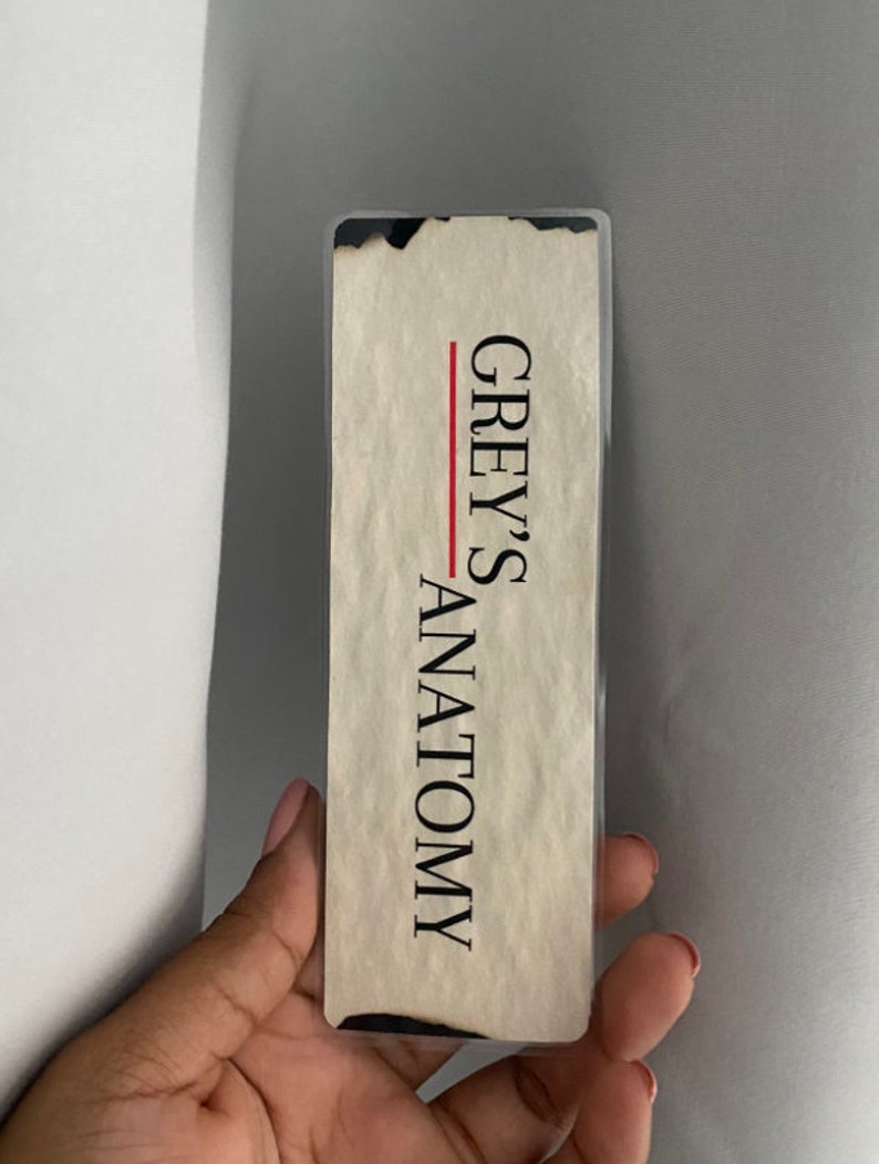 Grey's Anatomy Inspired Bookmark//derek Shepard Moments// Character ...