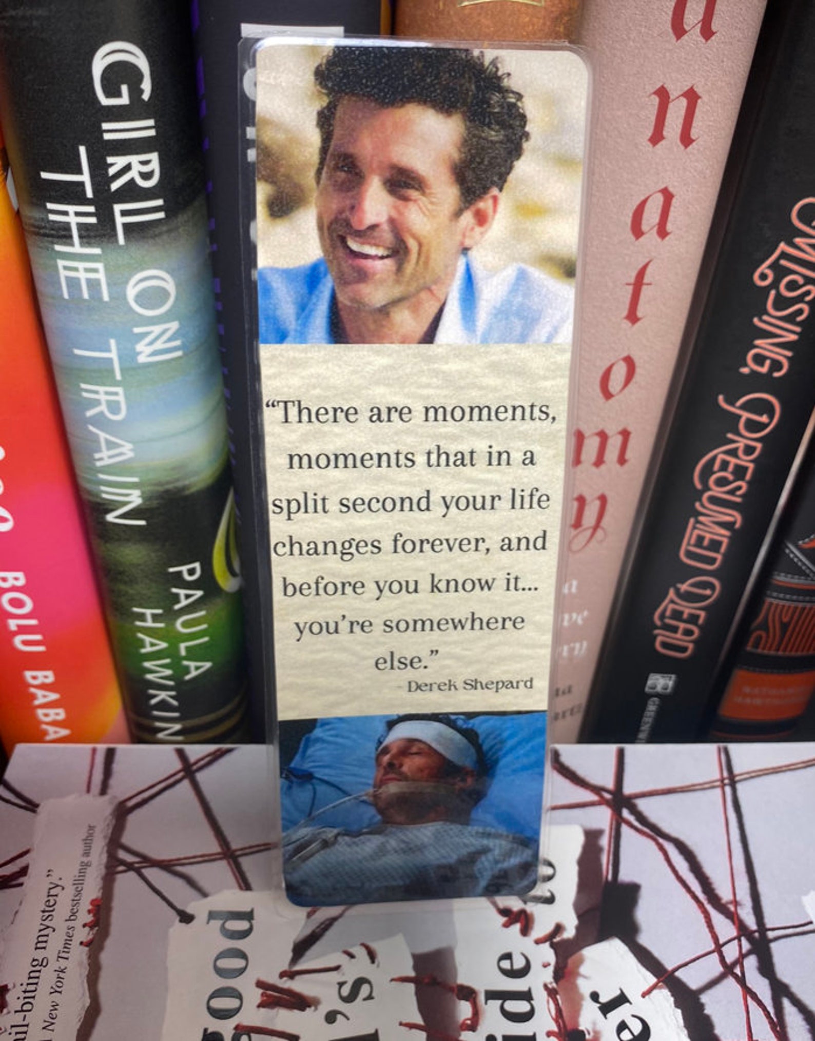 Grey's Anatomy Inspired Bookmark//derek Shepard Moments// Character ...