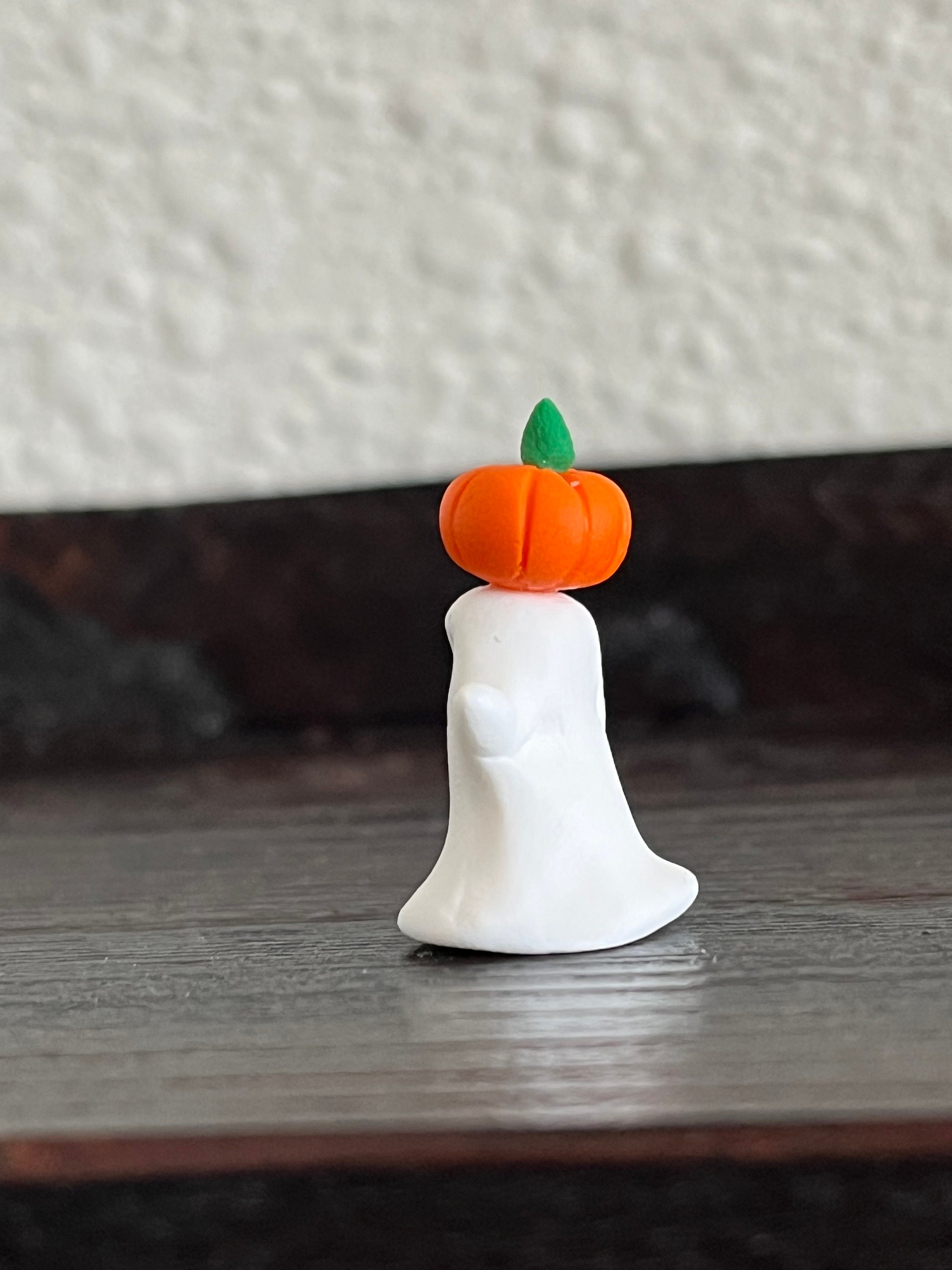 Mini Ghost Figurine Pumpkin - Etsy