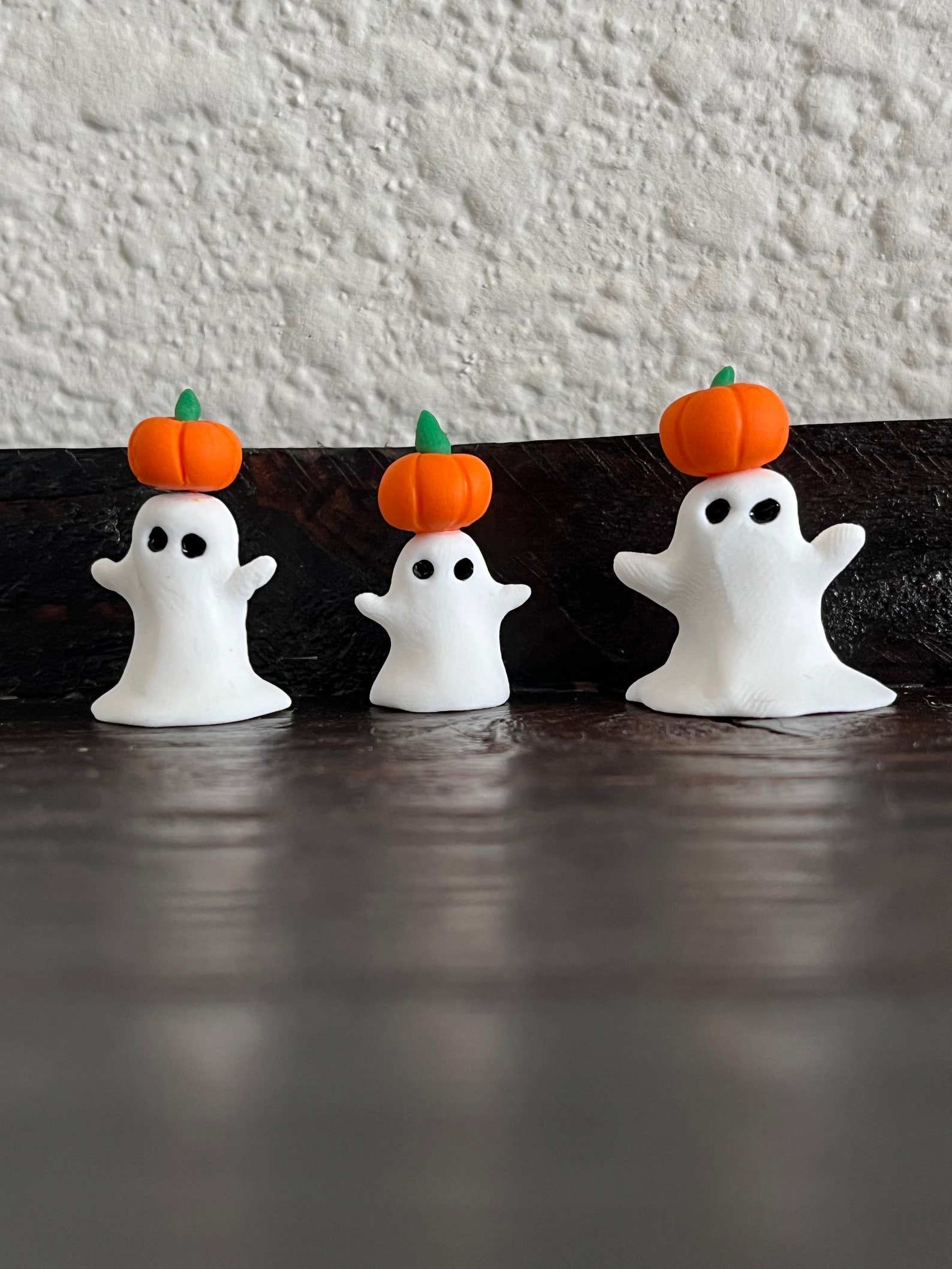 Mini Ghost Figurine Pumpkin - Etsy