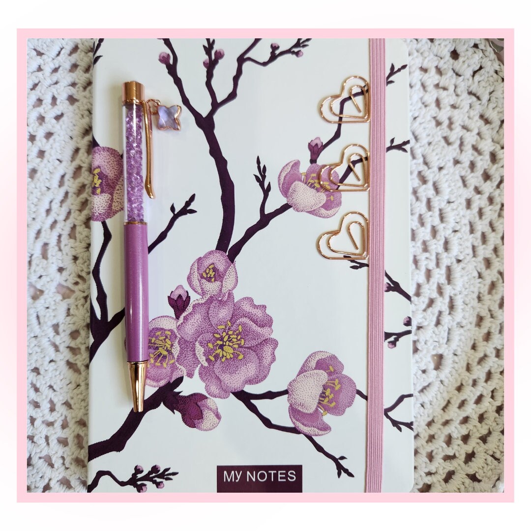 Purple Sakura Notebook Bundle - Etsy