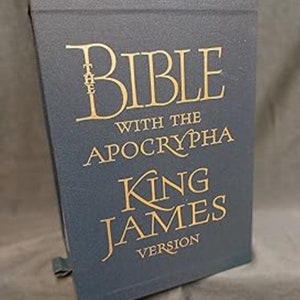 The King James Holy Bible With Apocrypha - Etsy