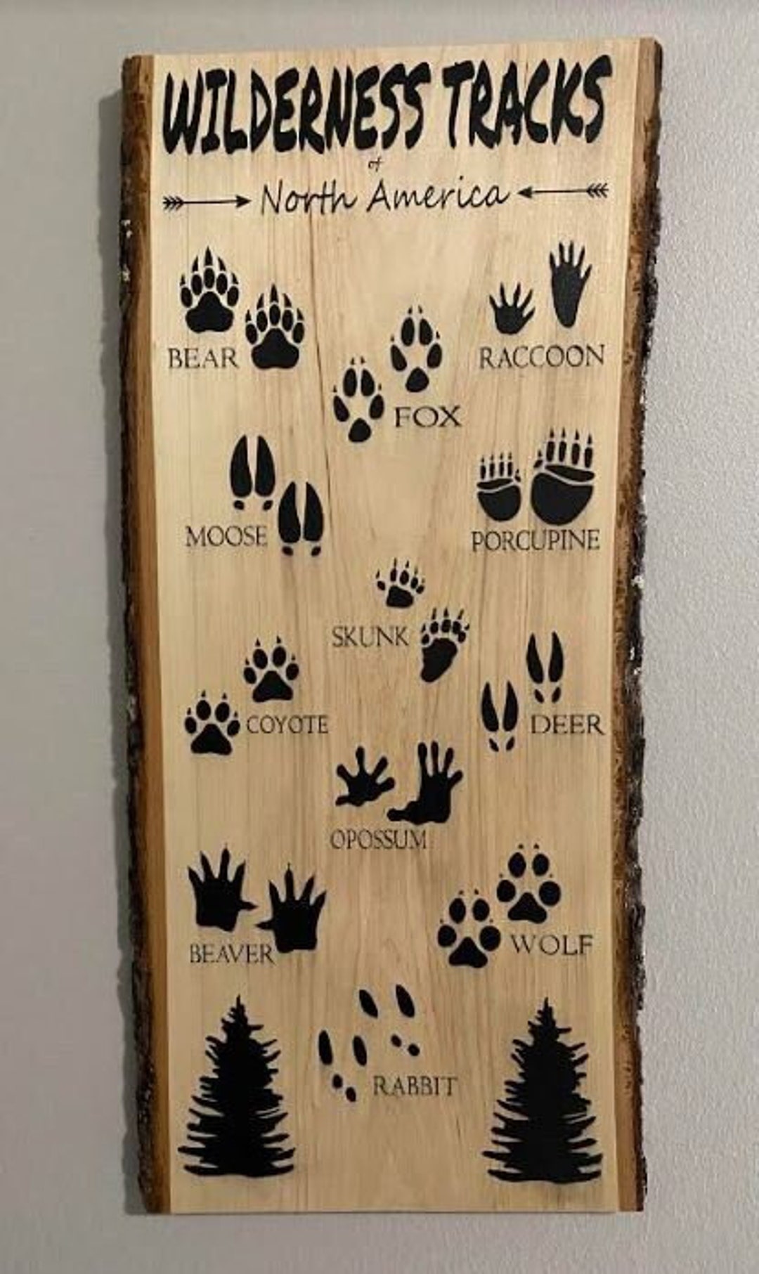 Animal Tracks Nature Sign - Etsy