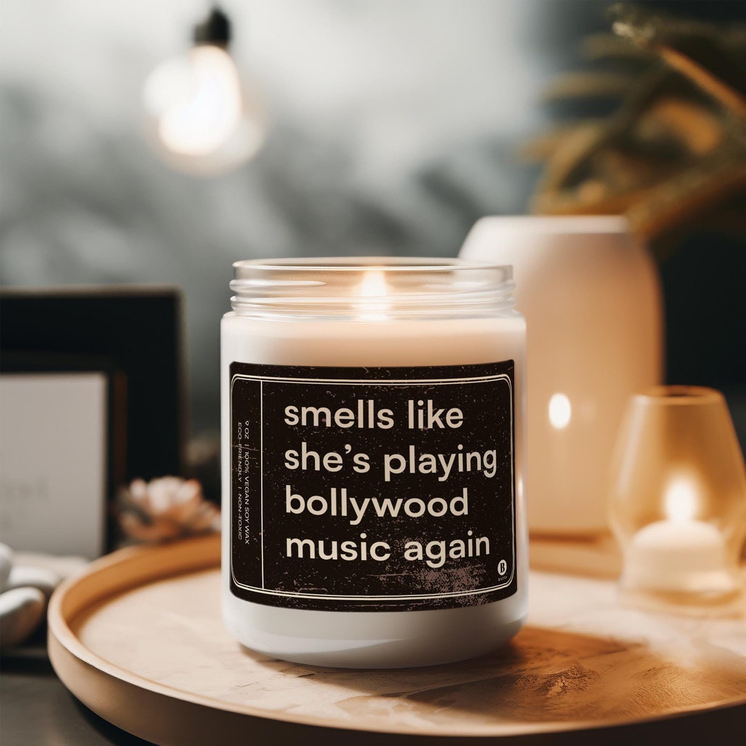 Bollywood Candle Funny Gift | Vegan Candle With Essential Oils - Etsy