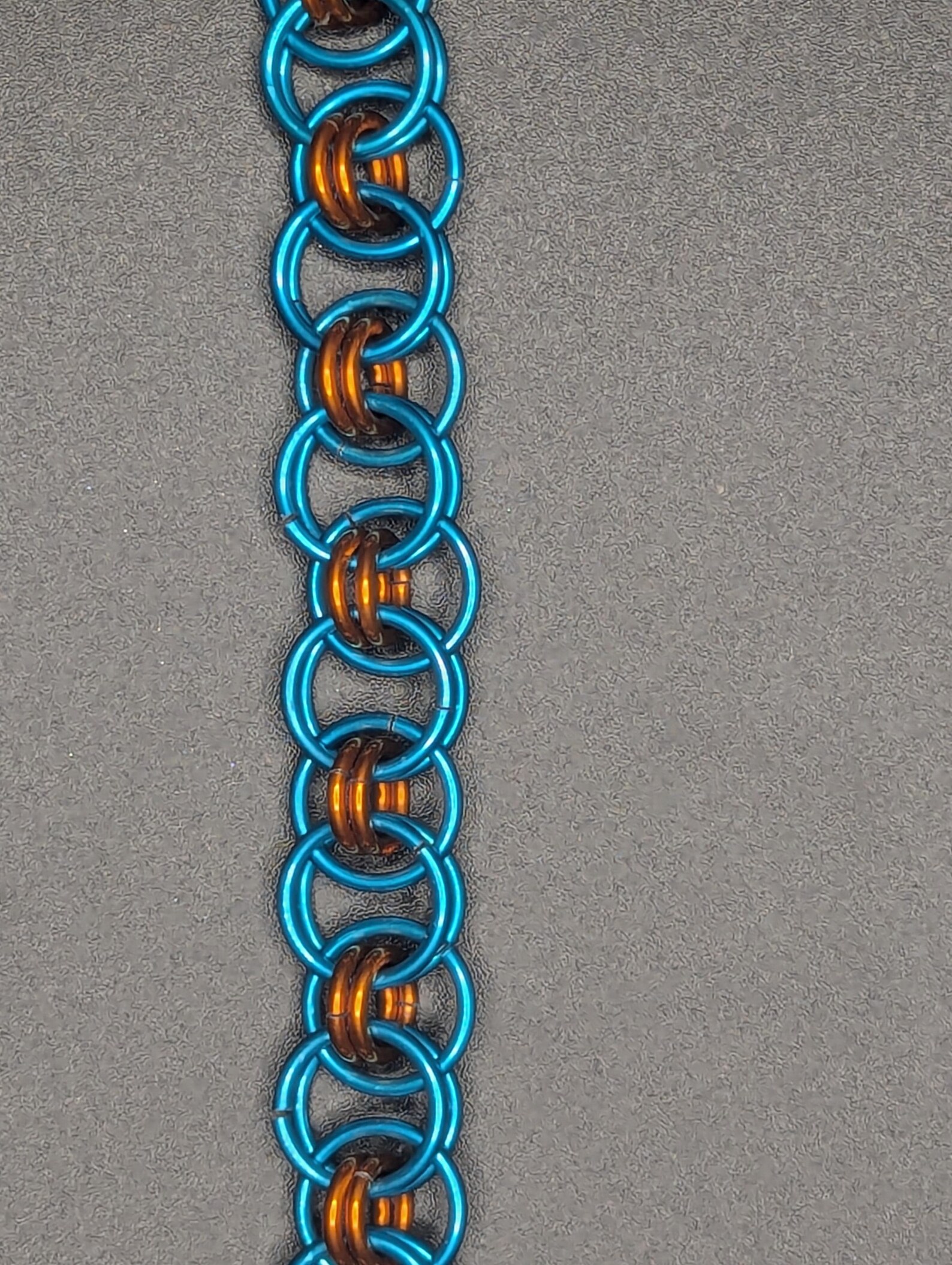 Aqua Helm Weave Chain Mail Bracelet - Etsy