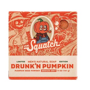 2 Brand New! Dr. Squatch DRUNK'N PUMPKIN Limited Edition Halloween Soap ...