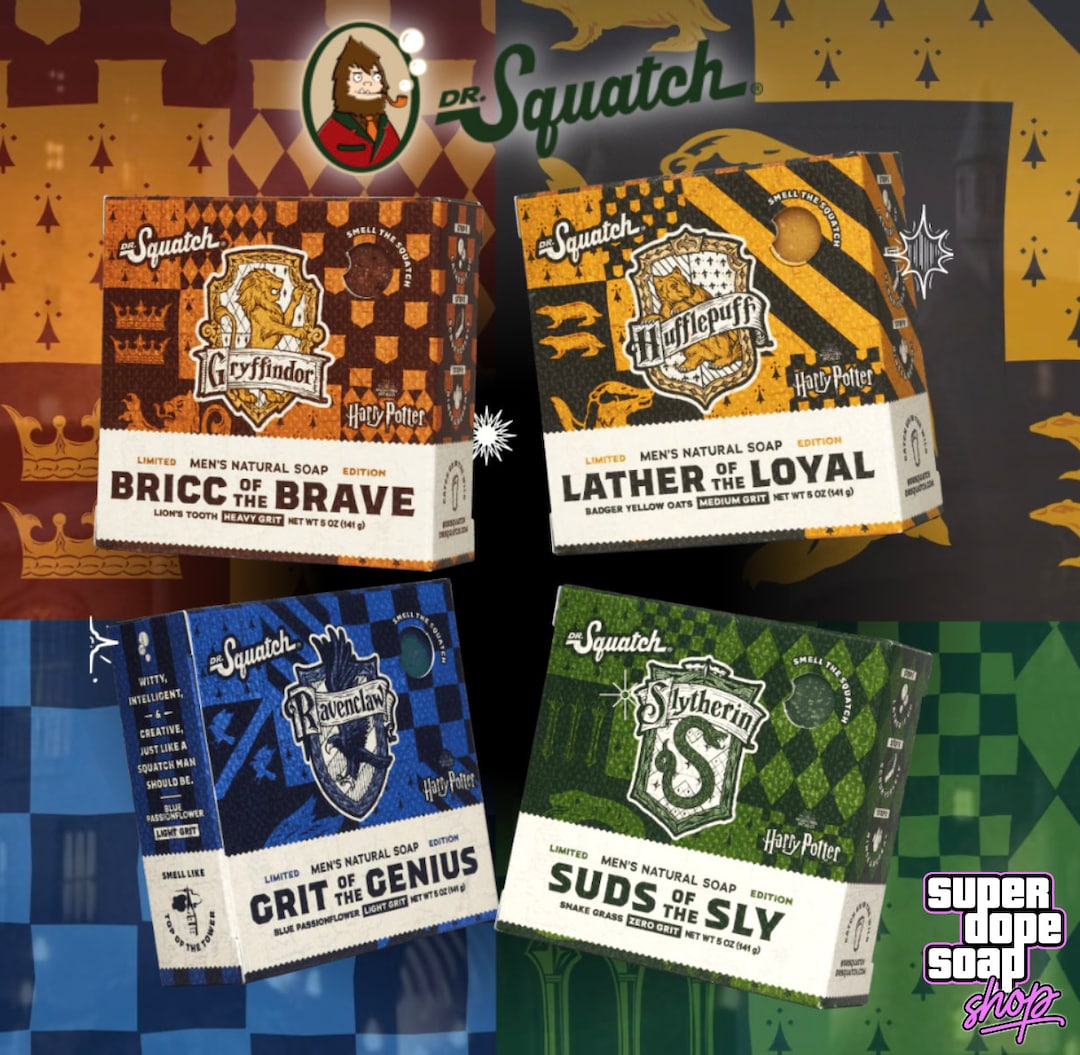 New Dr. Squatch harry Potter 4 Piece Collectors Set - Etsy