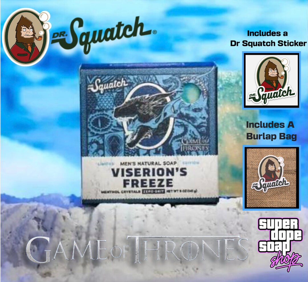 Brand New Dr. Squatch VISERION'S FREEZE Game of Thrones Limited Edition ...