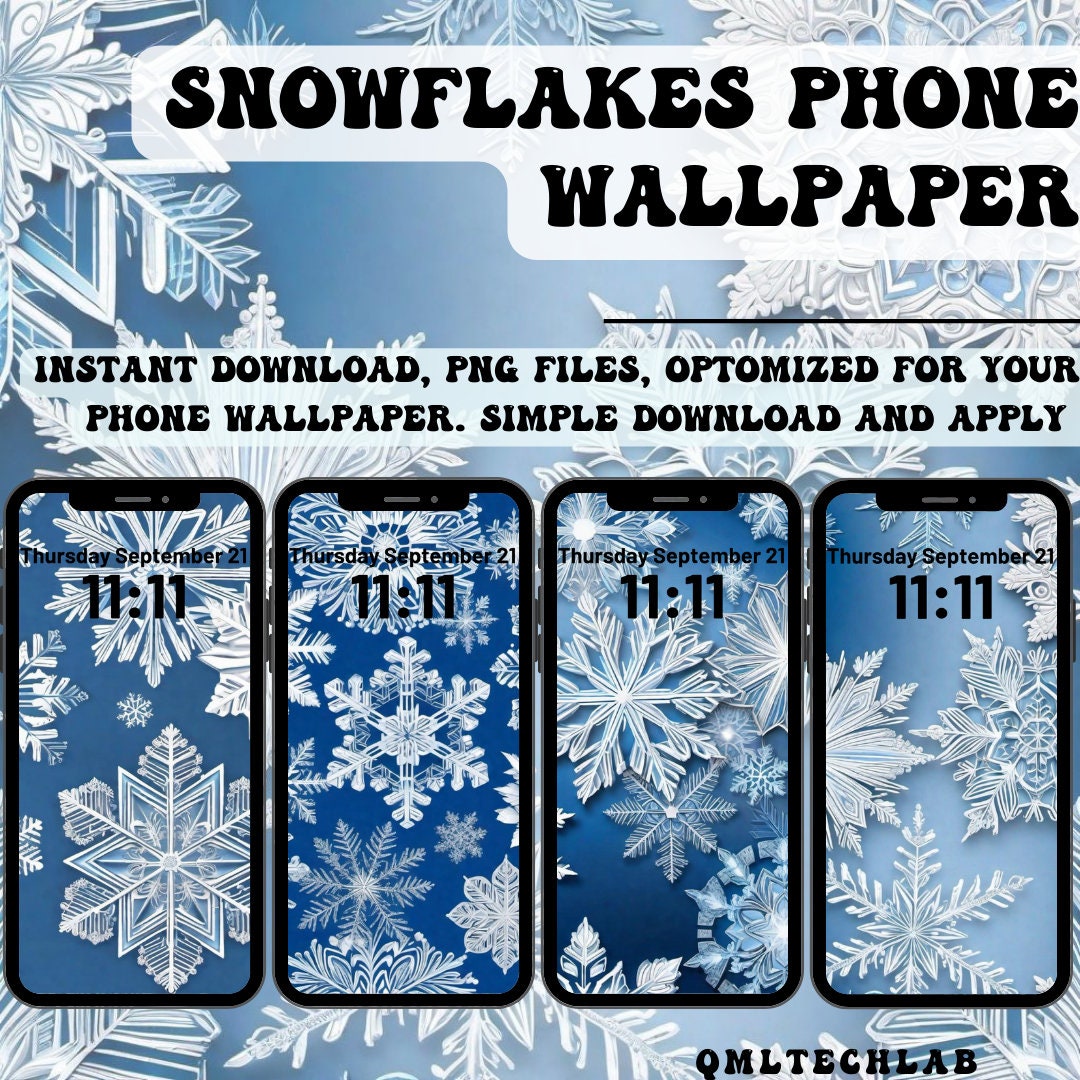 Winter iPhone Wallpaper Bundle, Christmas Wallpaper, Smartphone ...