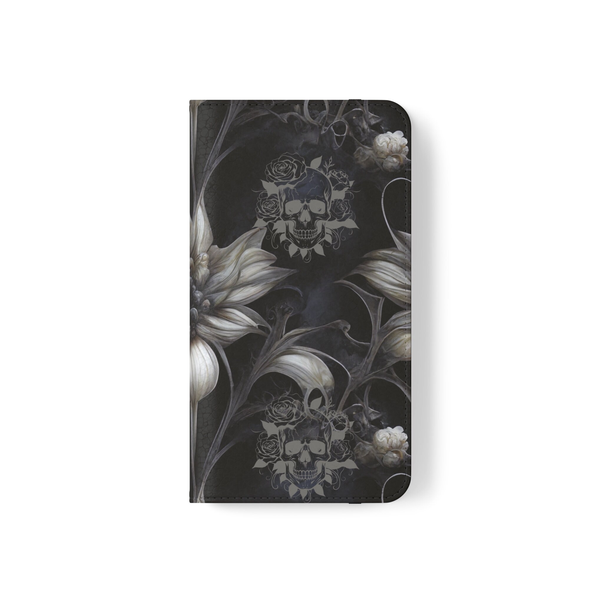 Goth Botanical Flip Wallet Case for iPhone and Samsung Galaxy Phones ...