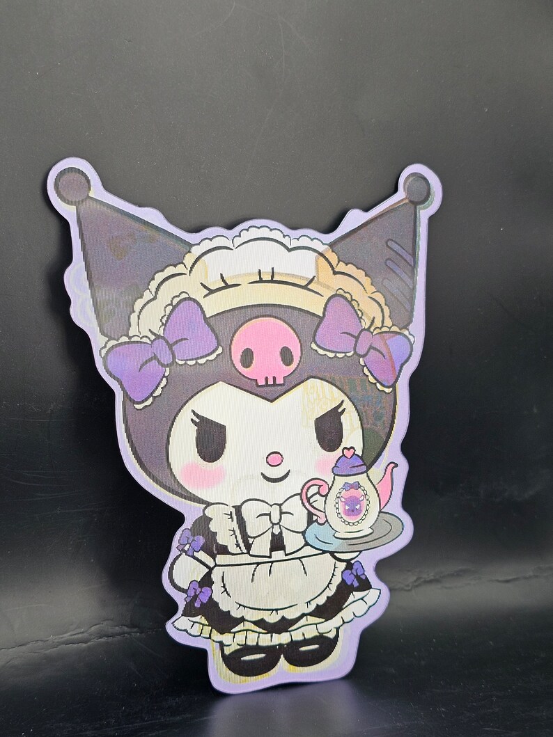 Snrio Character Goth kromi 3D Motion Decal / Peaker Sticker - Etsy