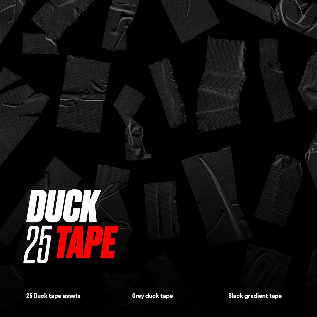 Duck Tape Pack (25 Duck Tape Assets, 2K, PNG, PSD) - Etsy
