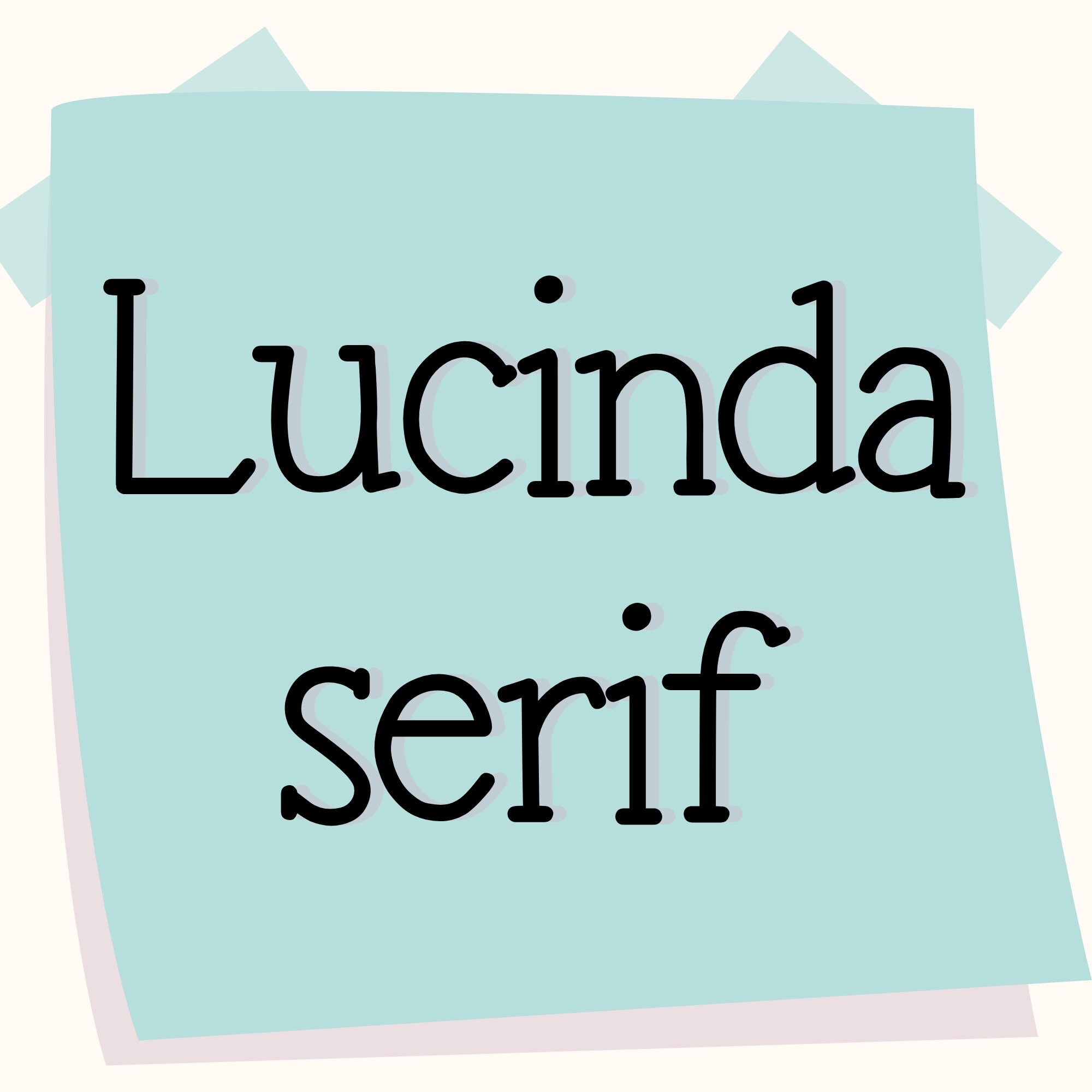 Lucinda Serif Font Neat Handwritten Font | Cute Handwriting | Digital ...