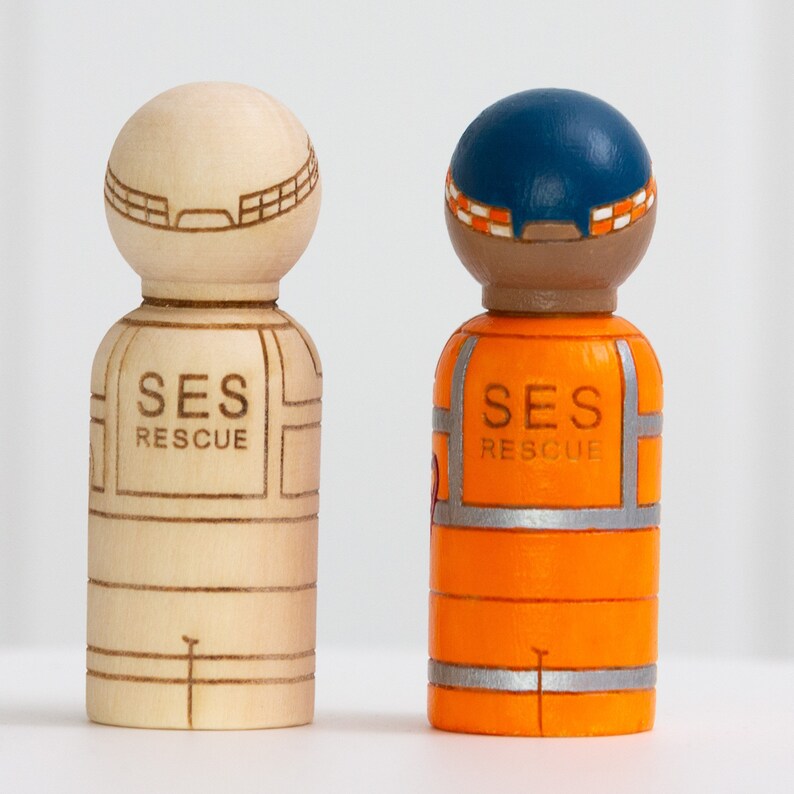 DIY Peg Doll First Responder SES State Emergency Service - Etsy