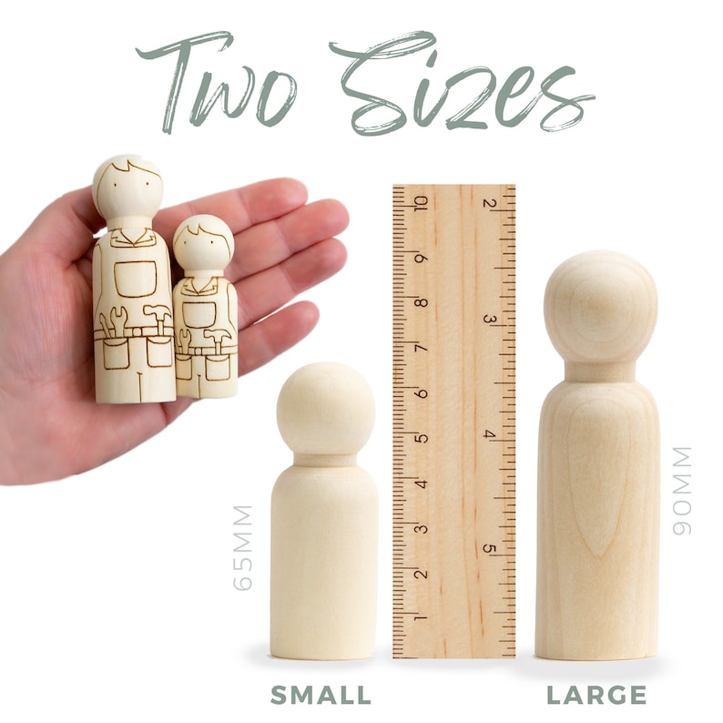 Peg Doll Doctor Wooden Montessori Craft Kit Learning Activity EYFS ...