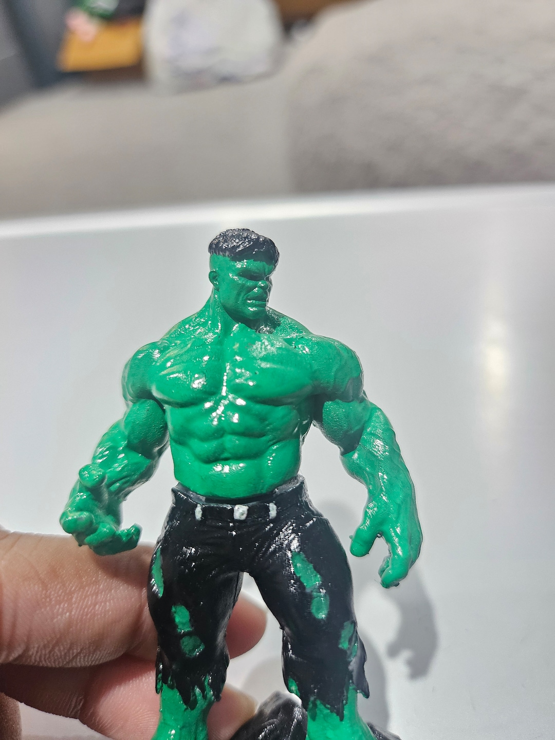 Miniature Hulk Action Figure With Stand - Etsy