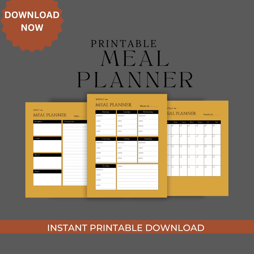 Custom Weekly Meal Planner: Plan and Prep Your Healthy Meals Easily ...