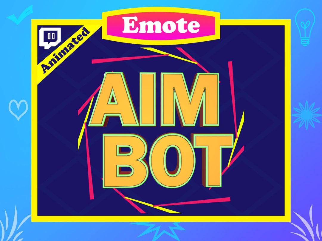 Aim Bot Animated Emote / Twitch Emote /aim Bot Text Animated Emote ...