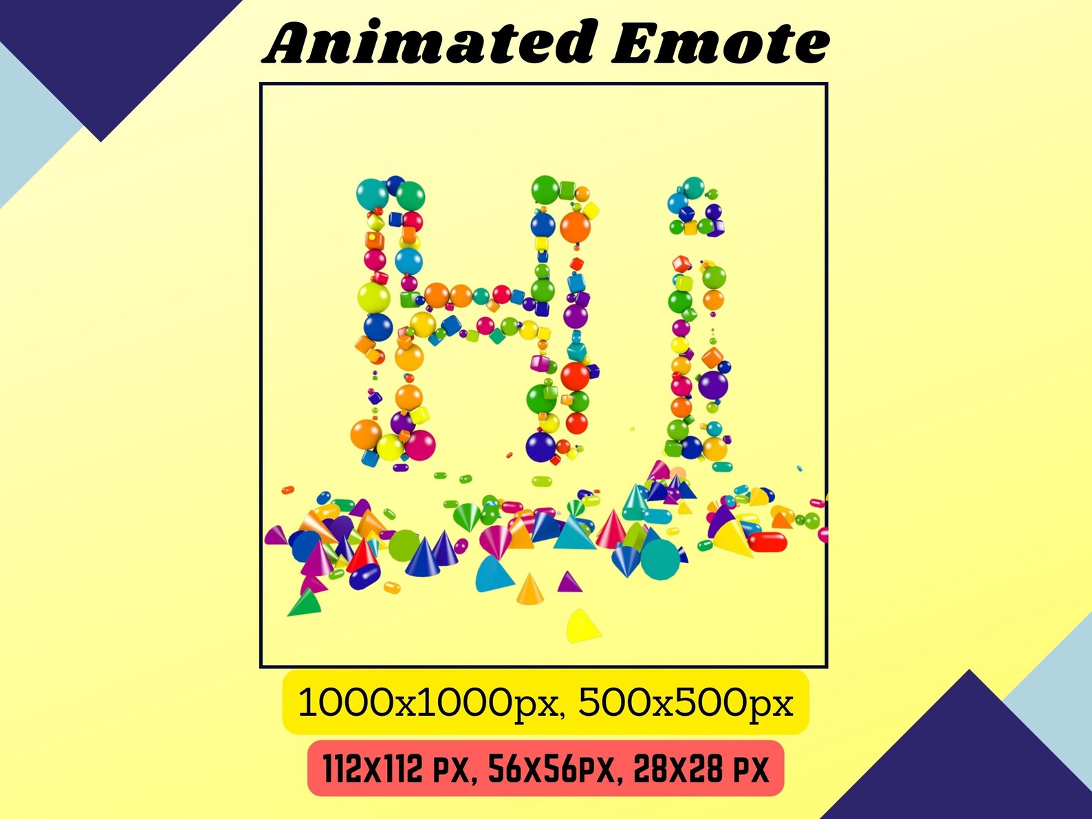 Twitch Animated Emote / Twitch Emote / Hi Animated Emote /discord Emote ...