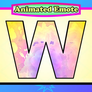 W Animated Emote / Twitch Emote / W Text Emote /discord Emote ...