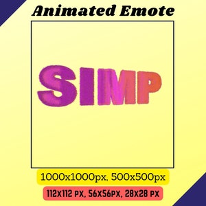 Twitch Animated Emote / Twitch Emote / Simp Animated Emote - Etsy