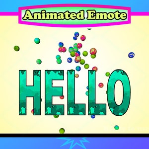 Hello Twitch Animated Emote / Twitch Emote / Hello Animated Emote ...