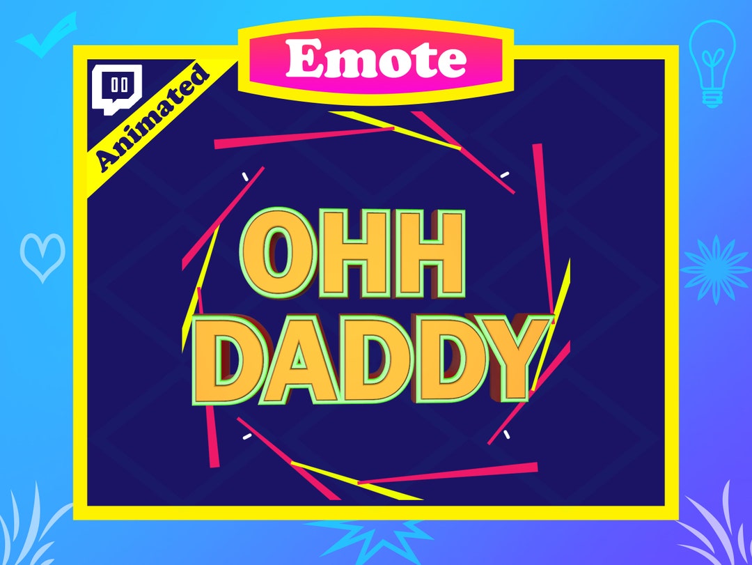 OHH DADDY Gesto animado / Twitch Emote / Ohh Daddy texto Gesto animado ...