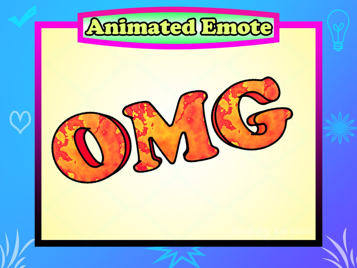 OMG Twitch Animated Emote / Twitch Emote / OMG Animated Emote / Discord ...