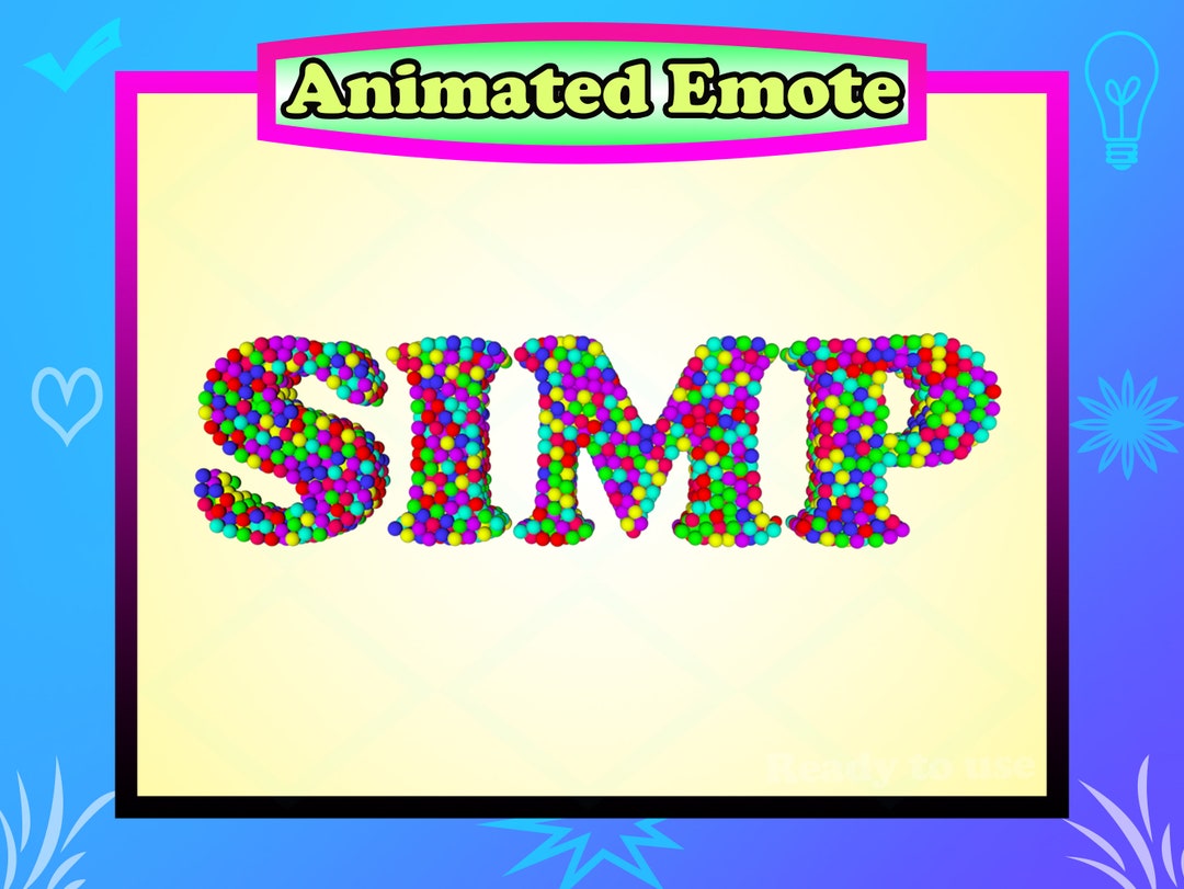 Twitch Animated Emote / Twitch Emote / Simp Animated Emote /discord ...