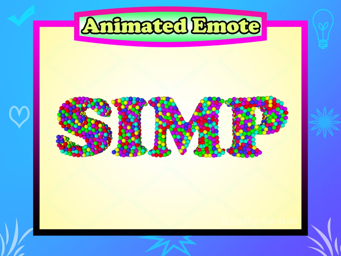 Twitch Animated Emote / Twitch Emote / Simp Animated Emote /discord ...